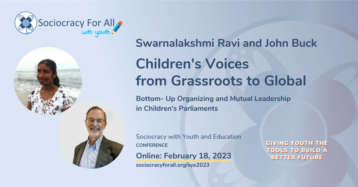 Sociocracy with Youth and in Education Conference 2023 - SoFA
