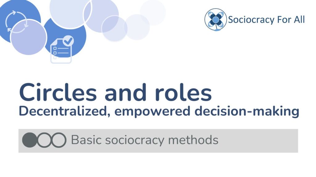 Draw a sociocratic circle structure - Sociocracy For All
